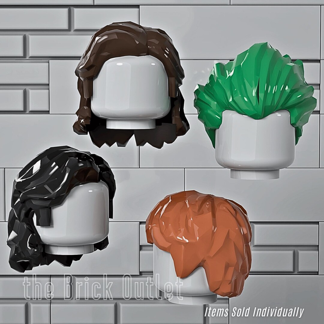 LEGO Minifigure Hair Male Part 35494, 36762, 28551 "new" - All Colors ...