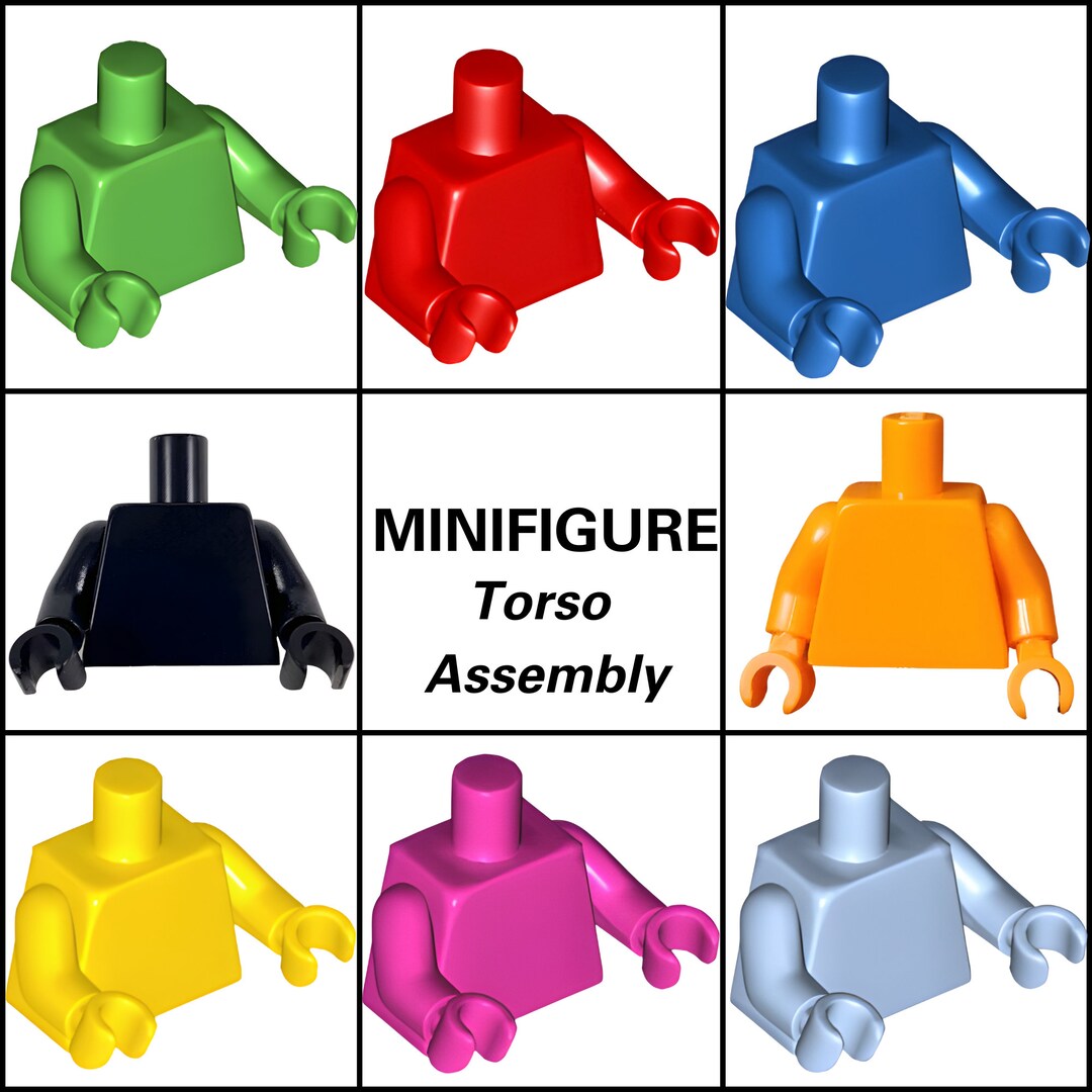 LEGO Minifigure Torso Assembly Collection Plain, Two-color, & More - Etsy