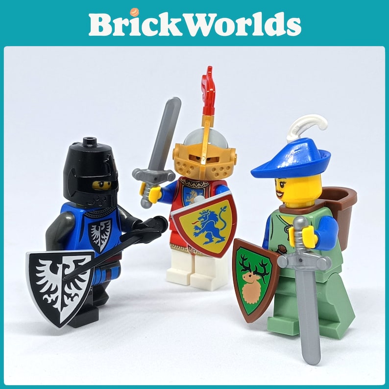 LEGO Castle! Knights, Horses, Swords, Shields - Etsy