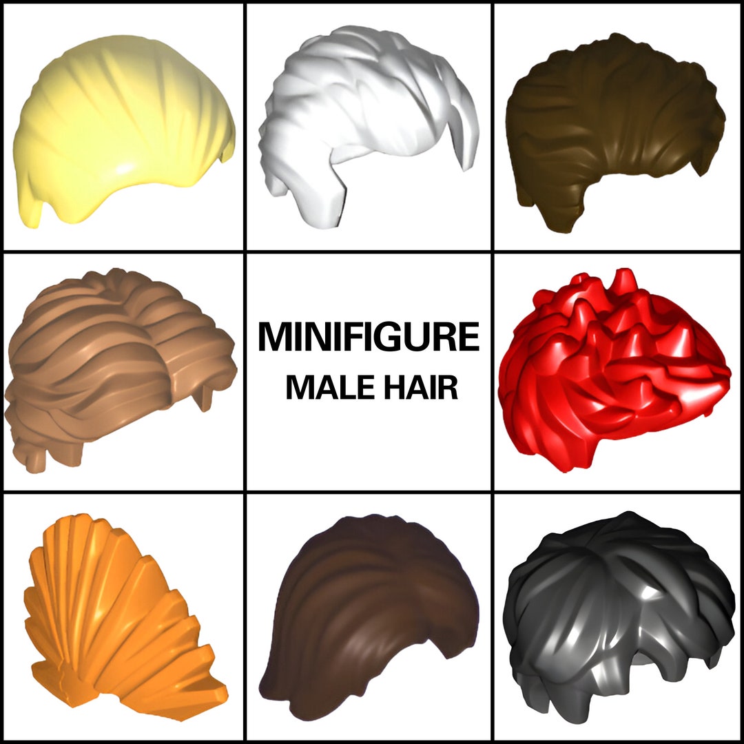 LEGO Parts - MALE Minifigure Hair Collection - Etsy