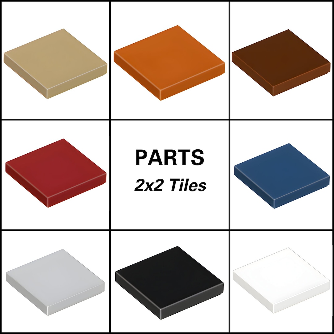 LEGO 2x2 Tiles (with Groove) Collection - Basic Colors Available! - Etsy