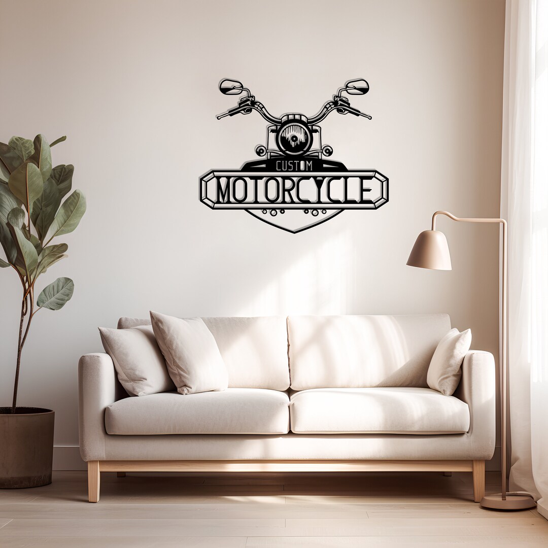 Personalized Motorcycle Metal Wall Decor - Etsy