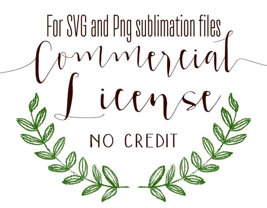 Clipart License Digital Product No Credit License - Etsy