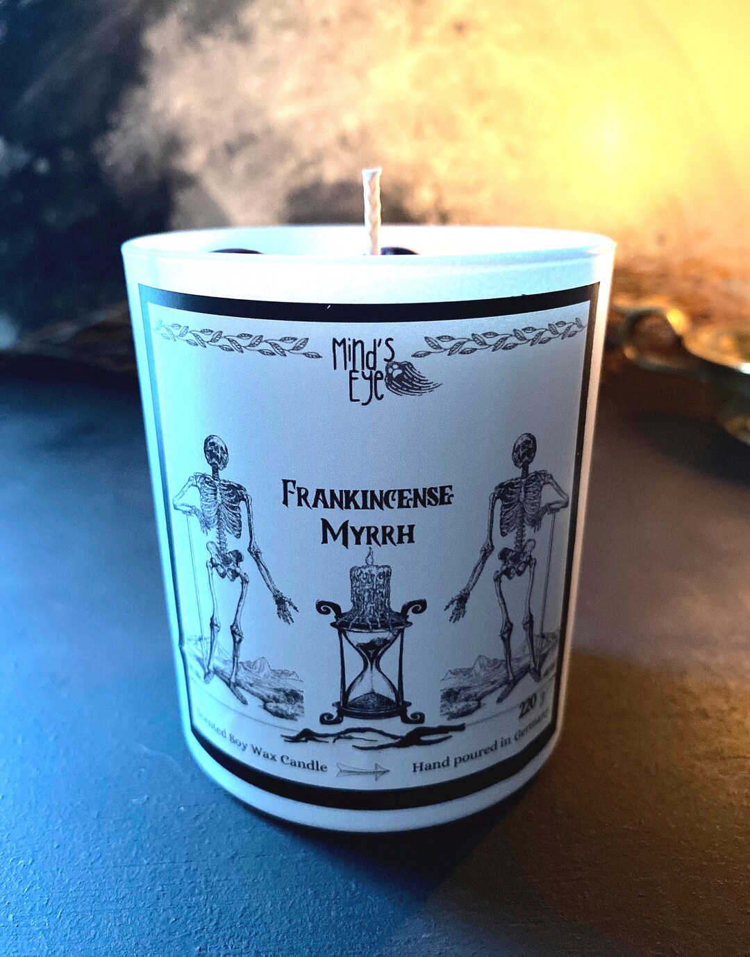Handmade Gravedigger Gothic Scented Candle, Myrrh Candle Goth, Goth ...
