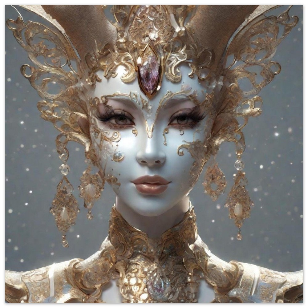 Porcelain Face Mask Art - Etsy