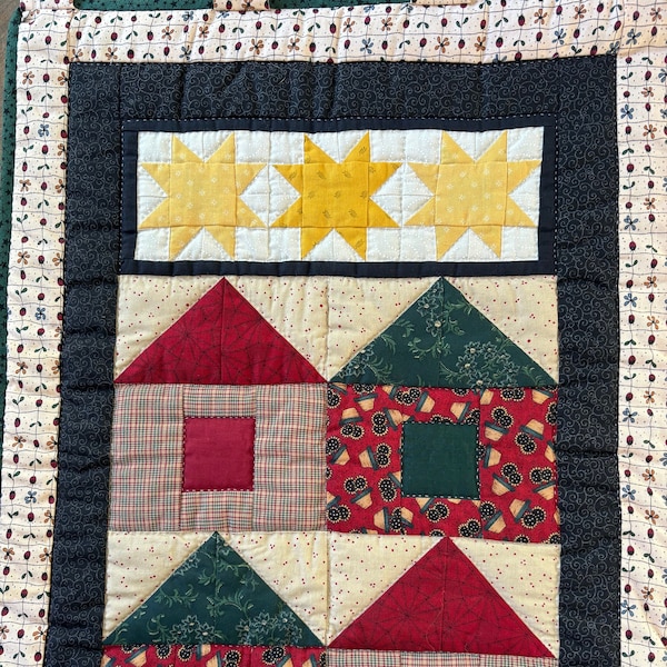 Schoolhouse Quilt - Etsy
