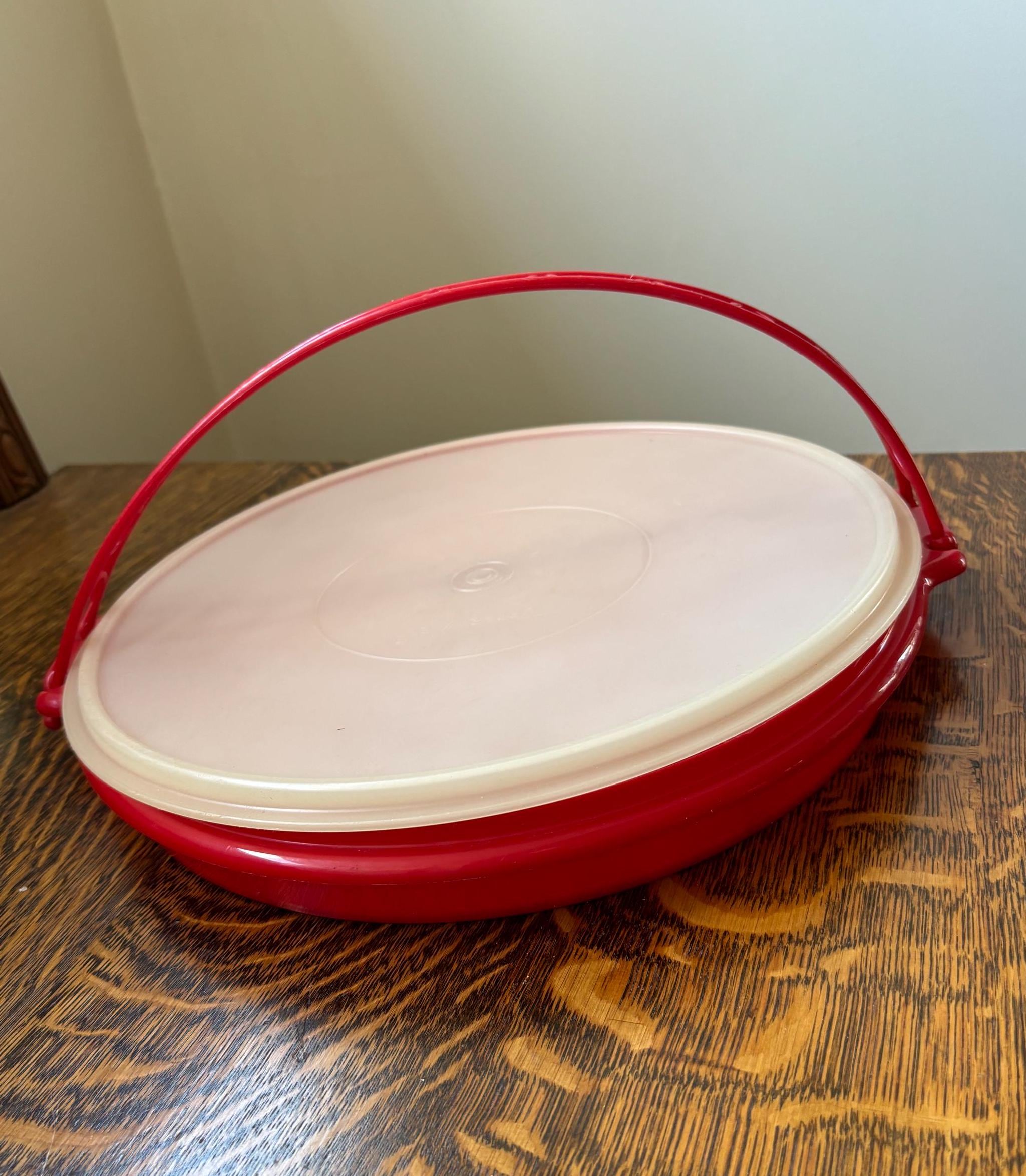 1980s Tupperware Snack Carrier- Vintage Picnic Set, Tailgate, Party ...