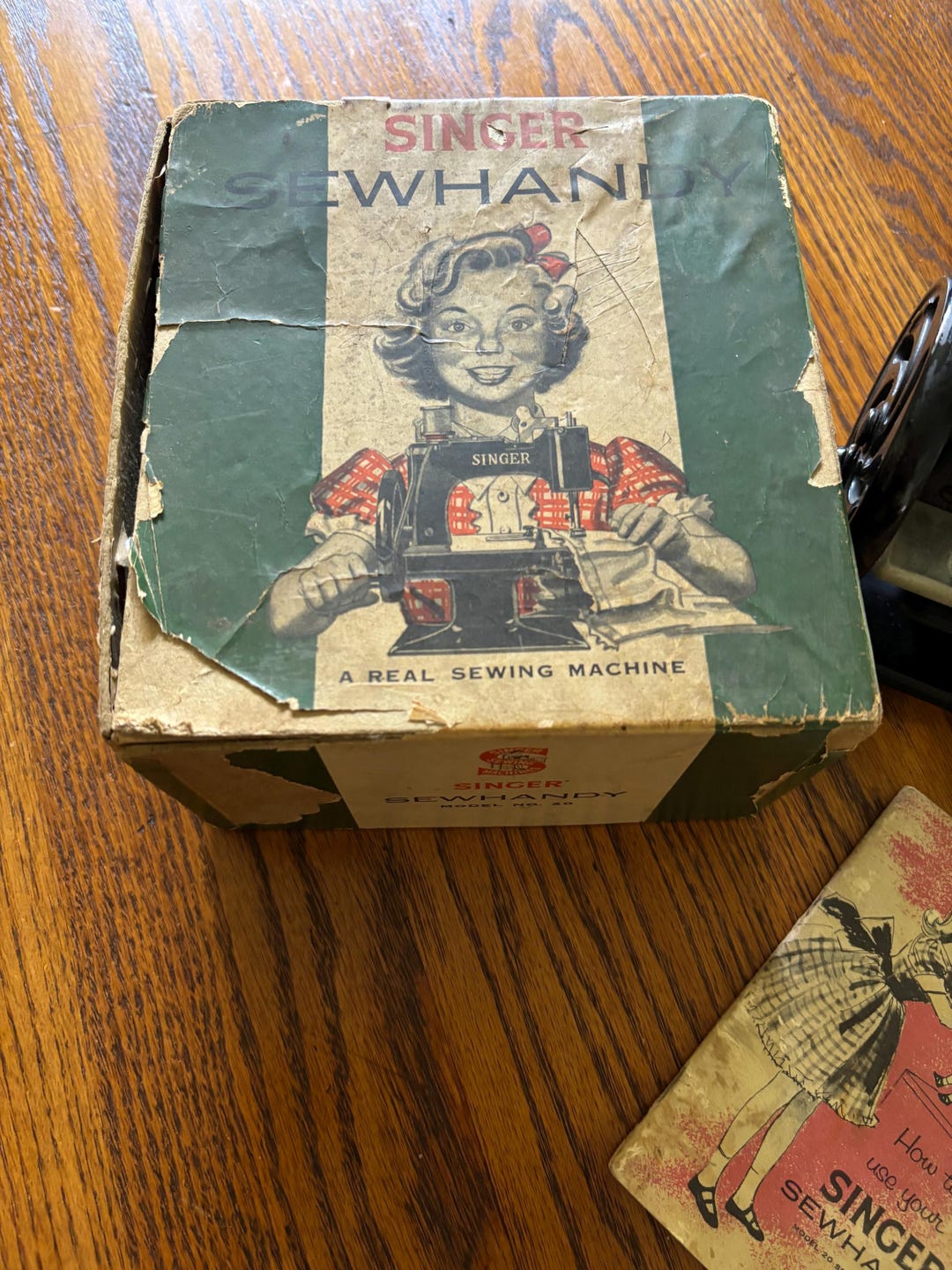 1950s Singer Toy Sewing Machine, Box, Booklet, Vintage / Antique Sewing ...