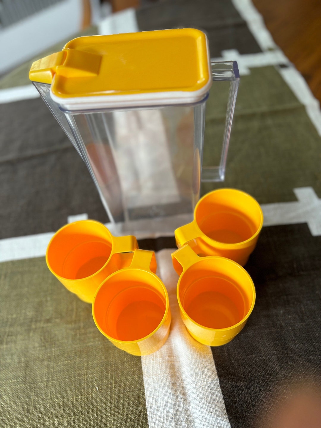 1970s Retro Pitcher Set- Vintage Plastic / Melamine Drinkware and ...