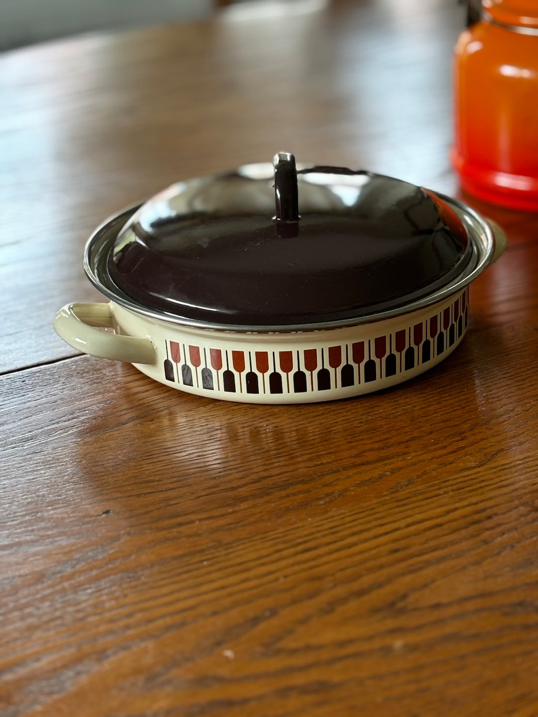 Vintage Enamelware Pan Made in Italy by Moneta Cookware Mid Century ...