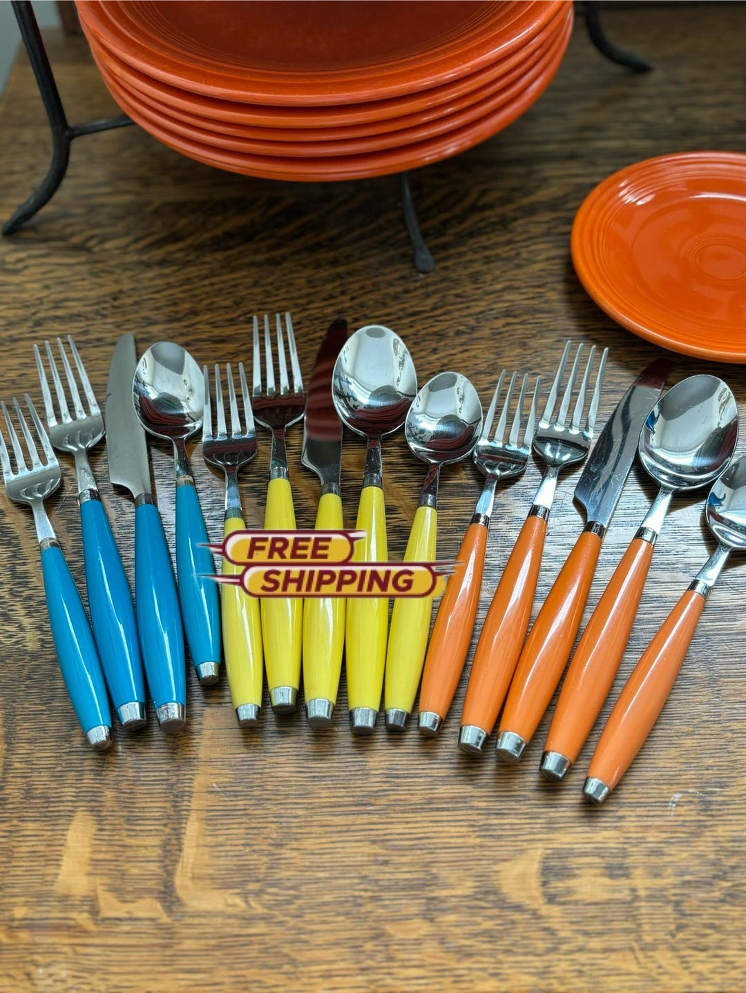 Fiestaware Silverware / Flatware Go Along- Vintage Fiesta Ware - Etsy