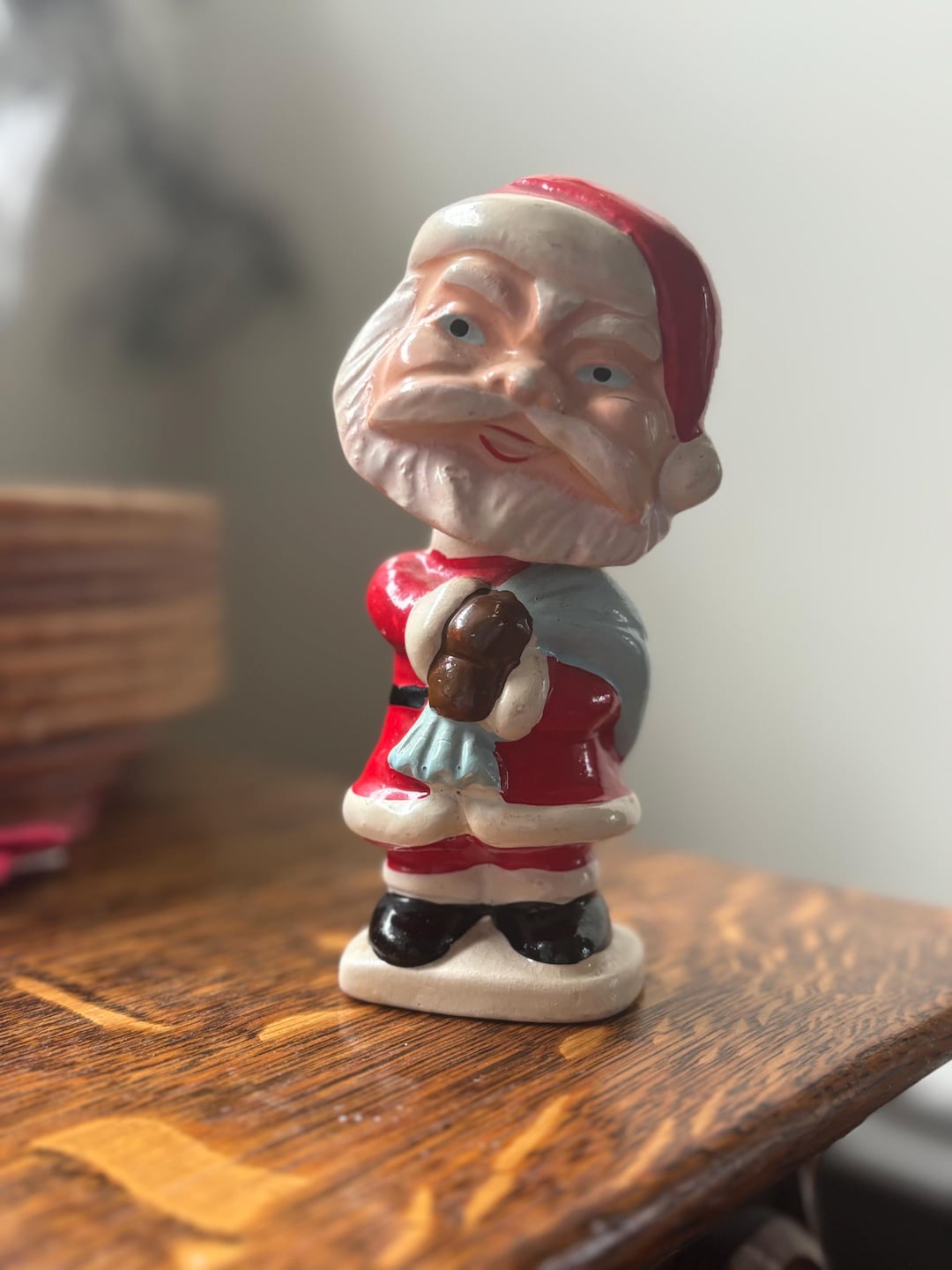 Vintage Santa Bobblehead, Made in Japan, Ceramic Santa Figurine - Etsy