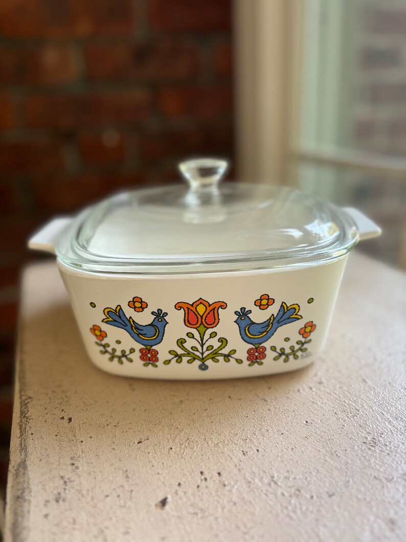 Country Cottage Corning Ware, Vintage Casserole Dish Set, Thanksgiving ...