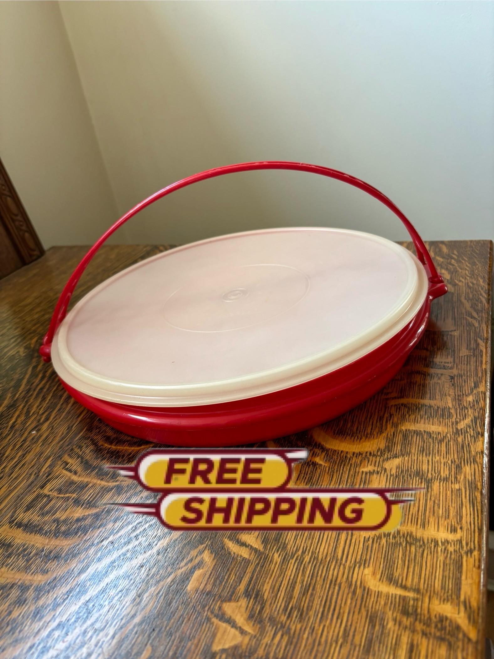 1980s Tupperware Snack Carrier- Vintage Picnic Set, Tailgate, Party ...