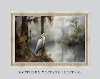 Home Bayou Louisiana Painting Swamp Marsh Impressionism - Etsy