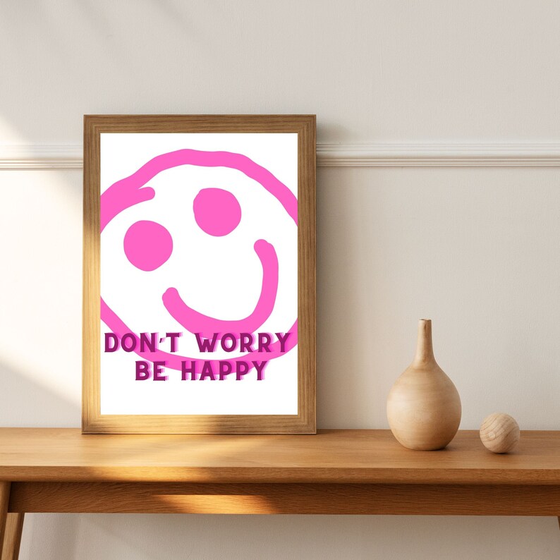 Smiley Face Printable Art - Etsy