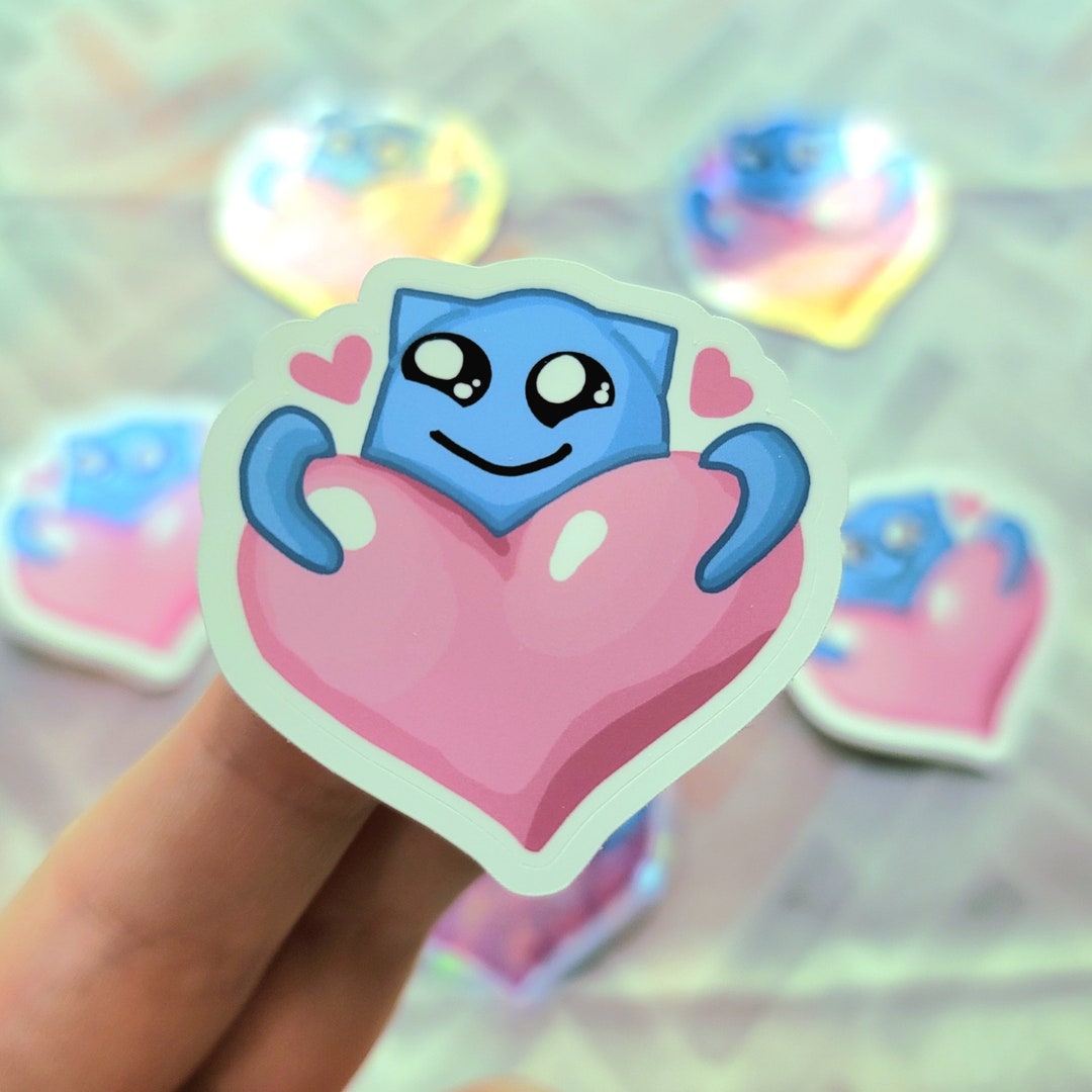 Squid Love Heart Emote Sticker, Savalllove Emoji - Etsy