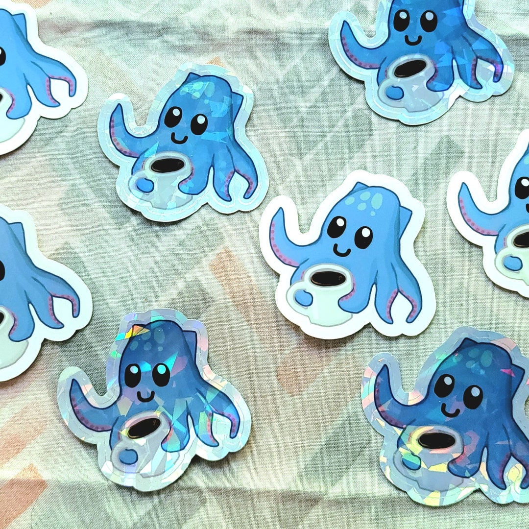 Squid Waving Sips Emote Sticker, Savallsips Emote - Etsy