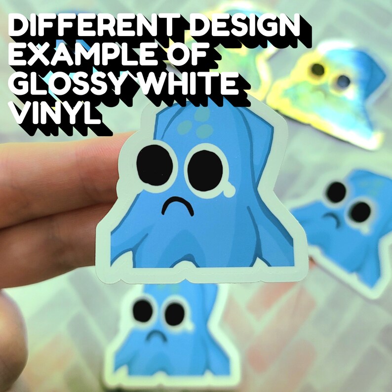 Blue Cozy Slime Emote Sticker, Savallcozy - Etsy