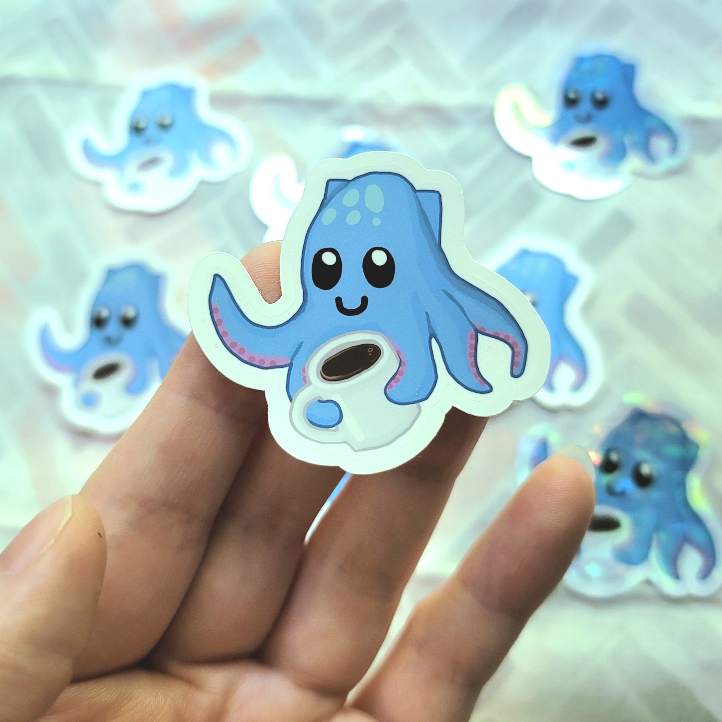 Squid Waving Sips Emote Sticker Savallsips Emote - Etsy