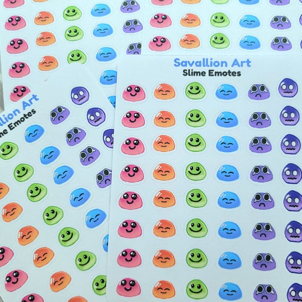 Slime Stickers - Etsy