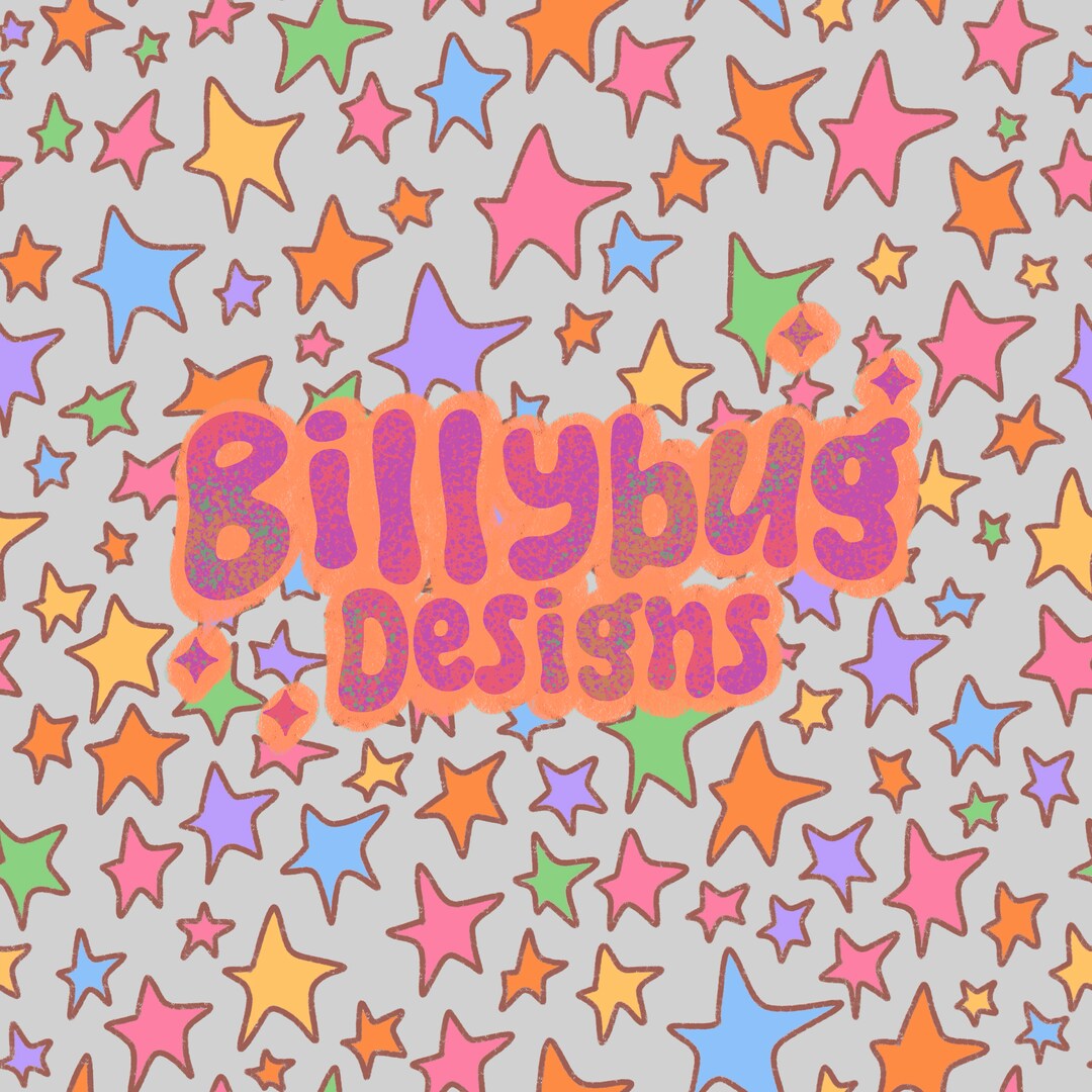 Funky Stars Seamless Pattern Space Repeating File for Fabric ...