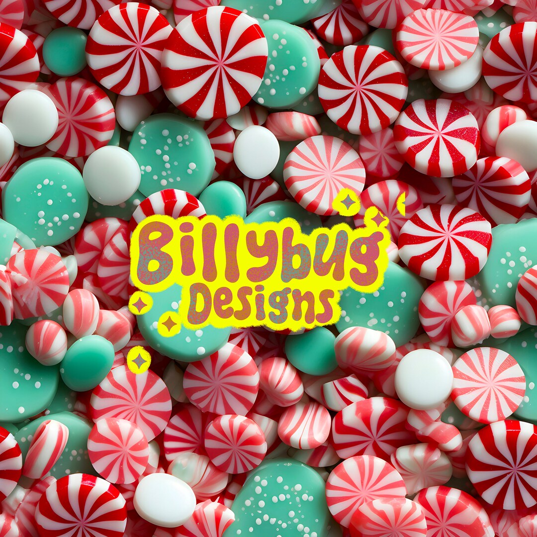 Christmas Seamless Pattern, Peppermint Repeating File for Fabric ...
