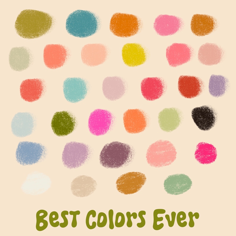 Best Colors Ever- Procreate Color Palette - Etsy