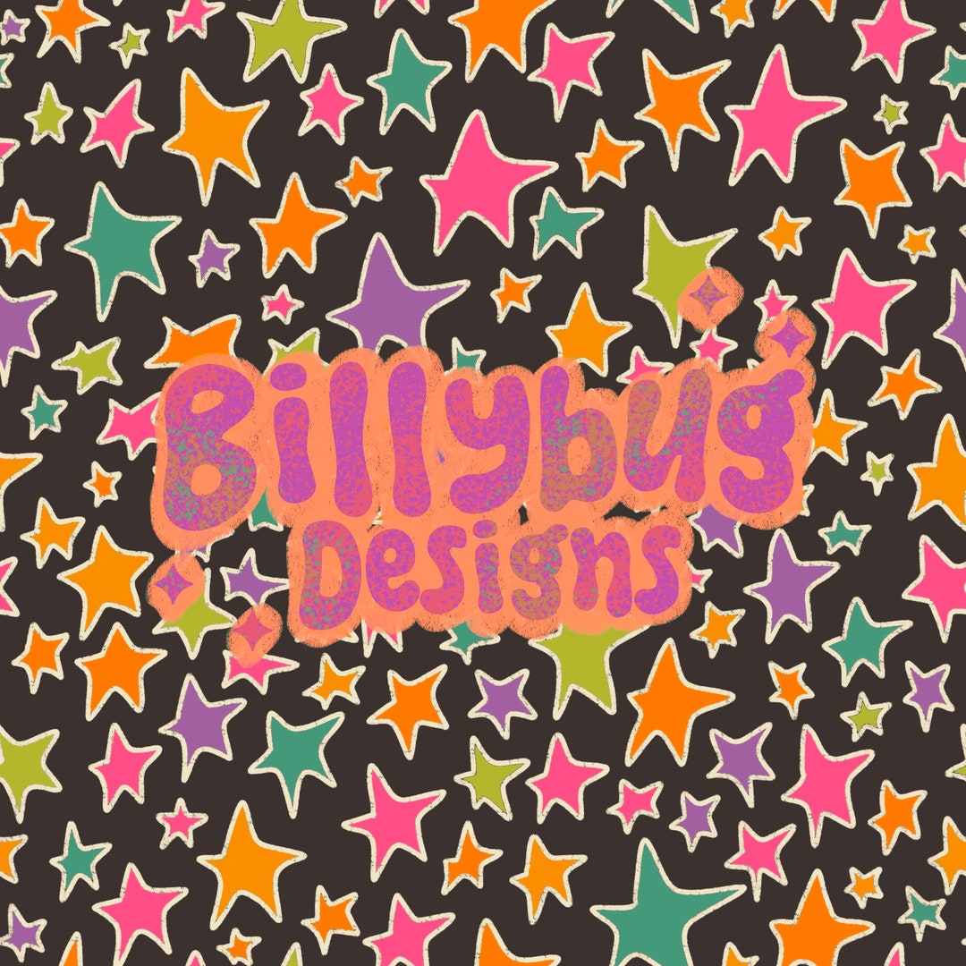 Funky Stars Seamless Pattern - Space Repeating File for Fabric ...