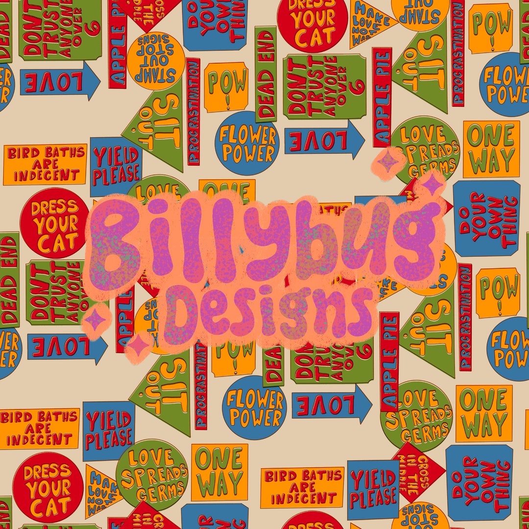 Retro 60s Hippie Seamless Pattern - Vintage Patches Repeating File for ...