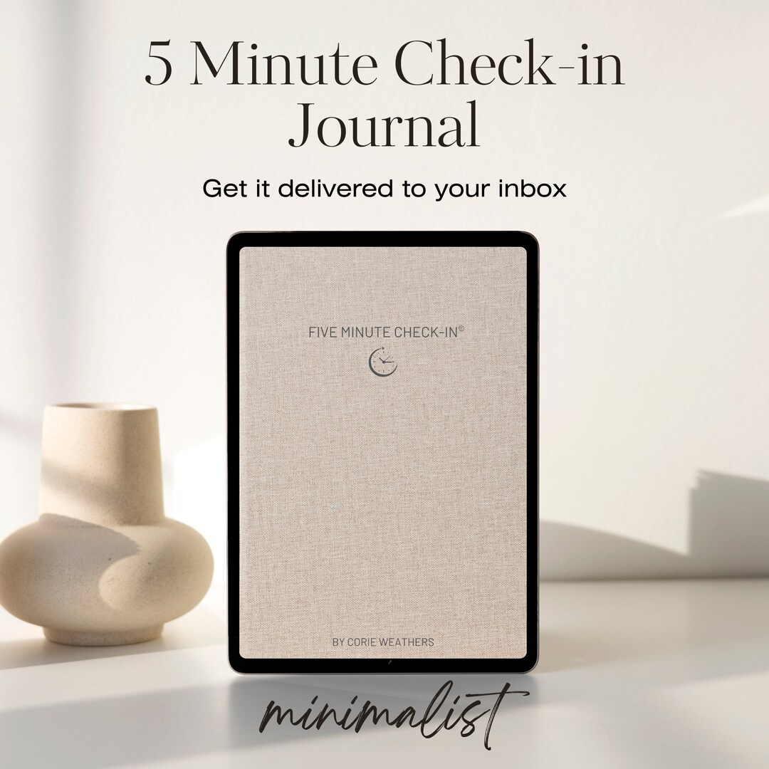 The 5 Minute Check-in Digital Journal - Etsy