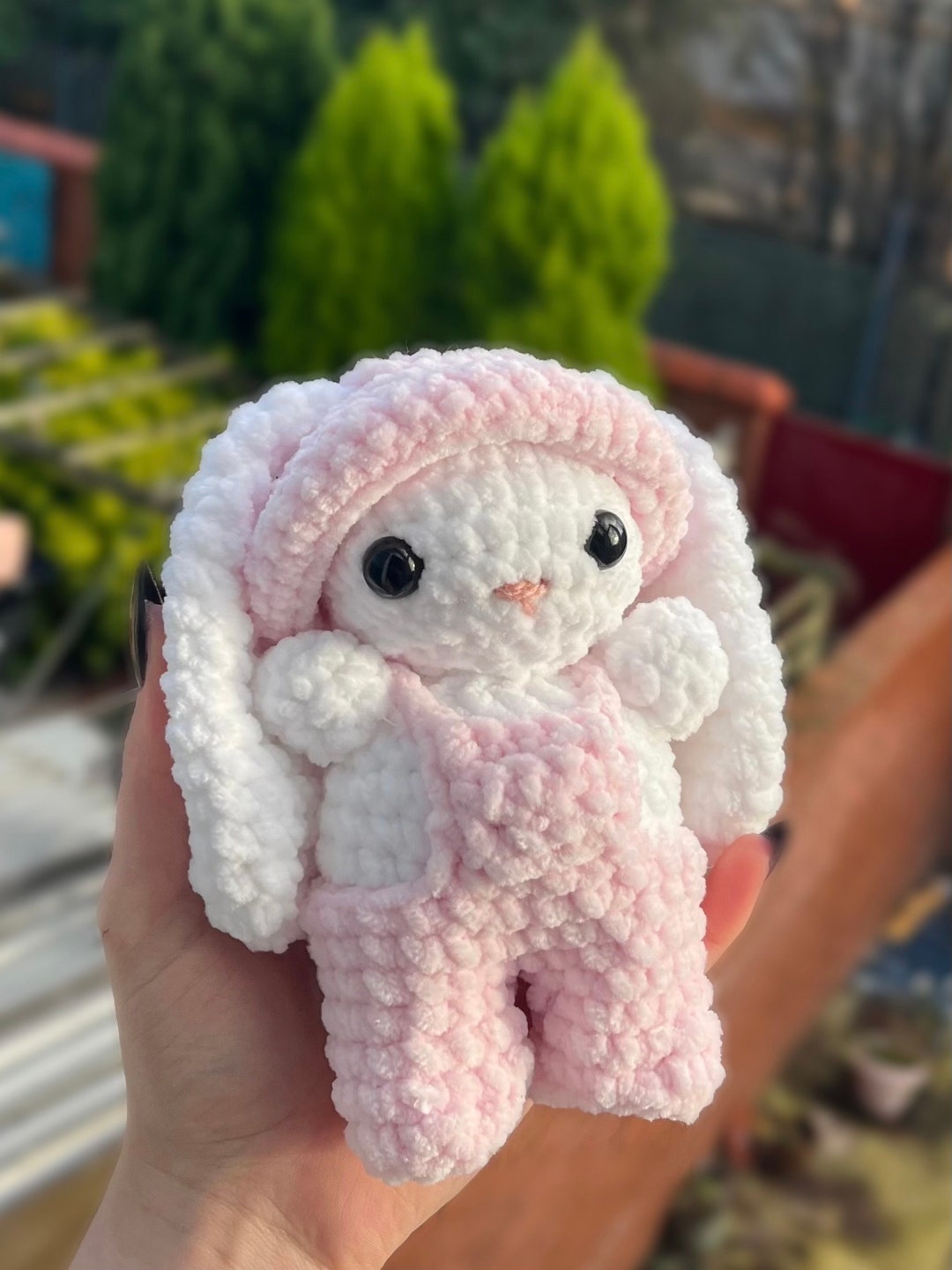 Crochet Bunny Plushie Handmade Plushie Cute Bunny Plushie Rabbit Crochet Plushies Plushie