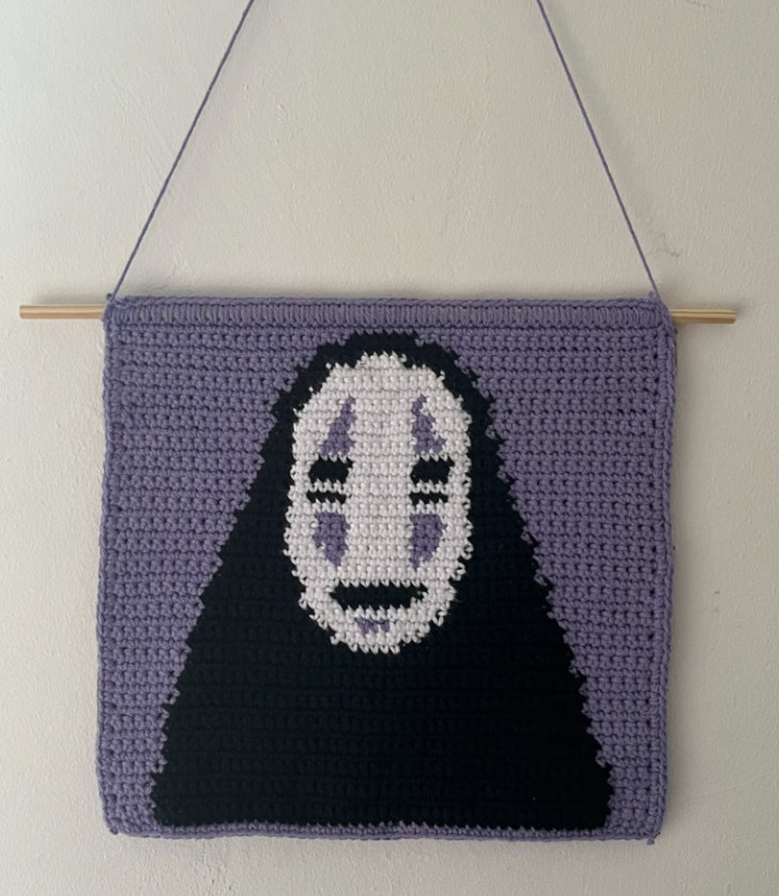 No-face Tapestry Crochet Pattern: Spirited Away Decor (PDF Pattern) - Etsy