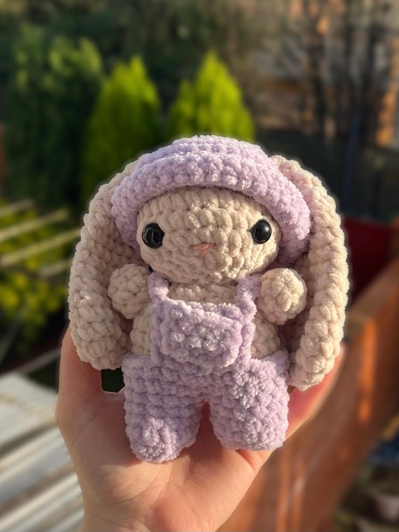 Crochet Bunny Plushie Handmade Plushie Cute Bunny Plushie Rabbit Crochet Plushies Plushie