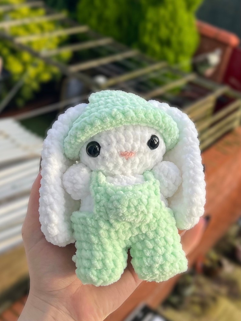Crochet Bunny Plushie Handmade Plushie Cute Bunny Plushie Rabbit Crochet Plushies Plushie