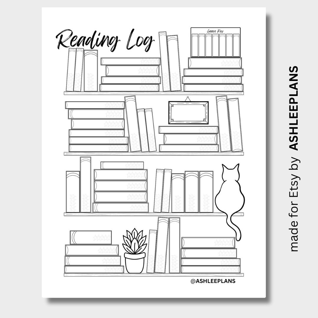 Printable Reading Tracker With Ratings | 50 or 100 Books | Reading Log ...