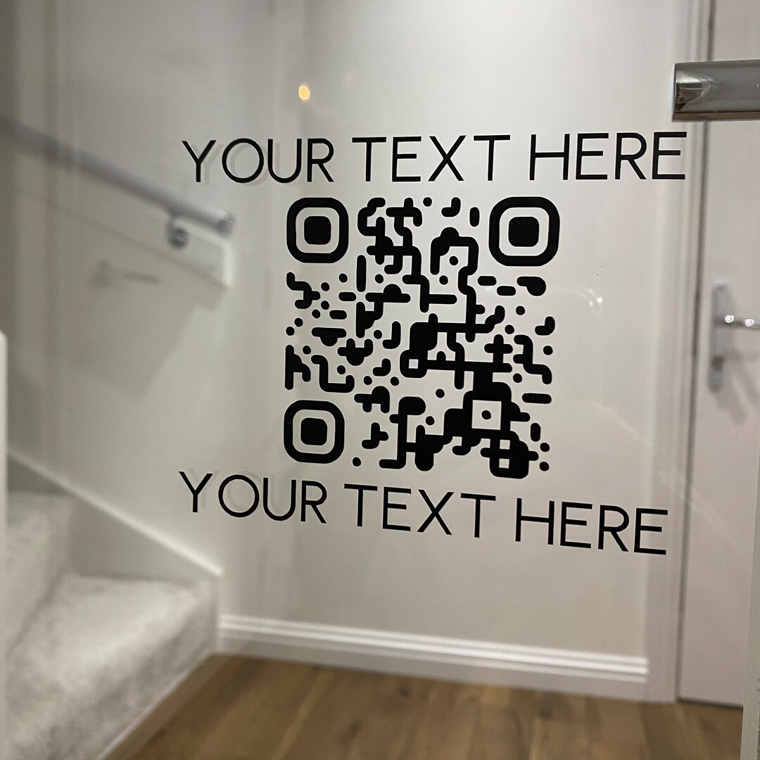Custom QR Code Vinyl Decal, Link Directly to Your Website or Business ...