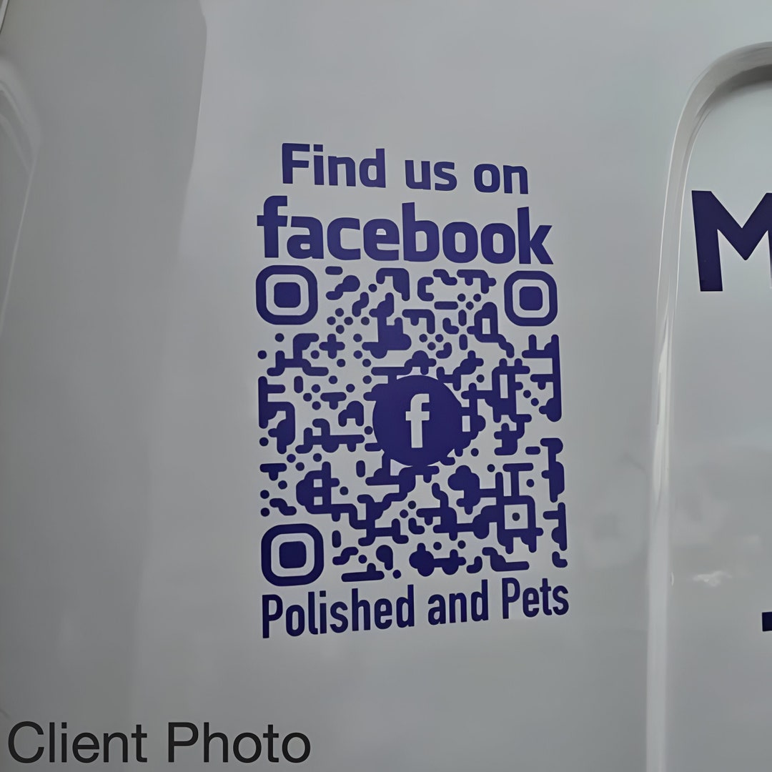 Social Media QR Code Vinyl Decal, Link Directly to Your Instagram ...