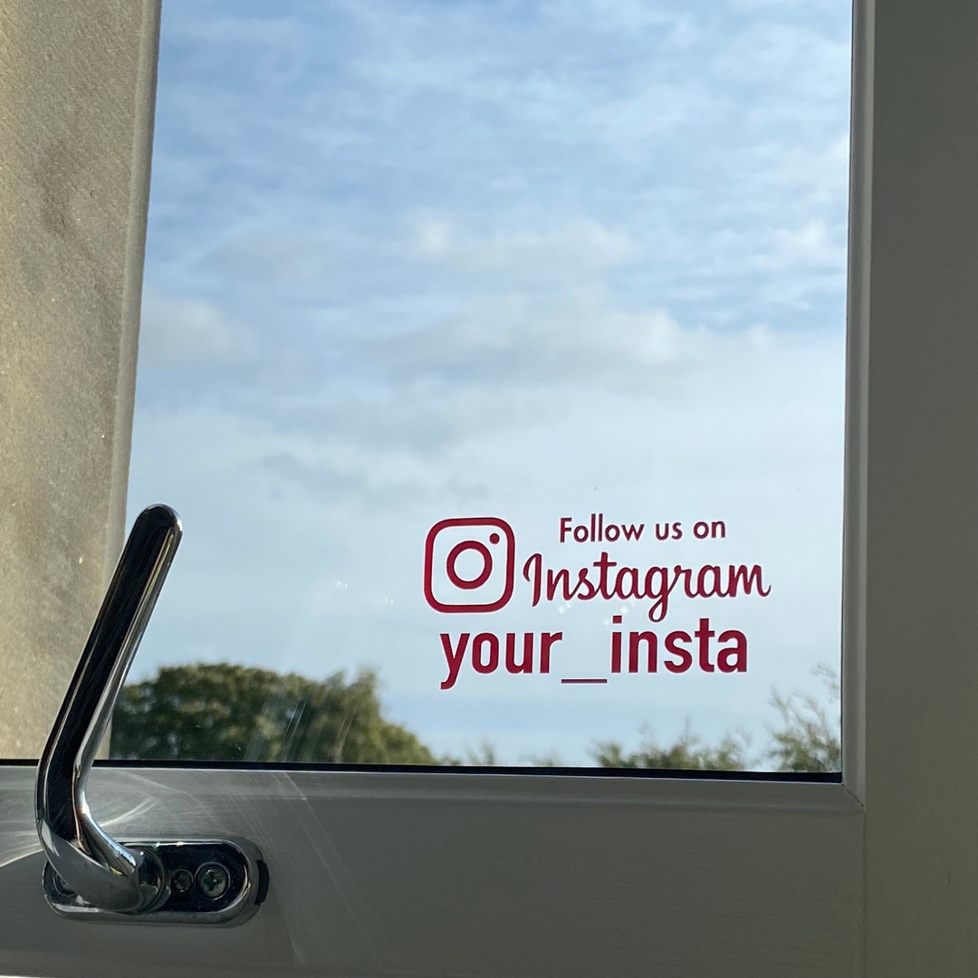 3x Custom Instagram Handle Tags Car Window / Bumper Sticker - Etsy