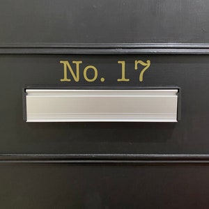 Font Door Number Vinyl Decal, Letterbox & Postbox Sticker, House Number ...