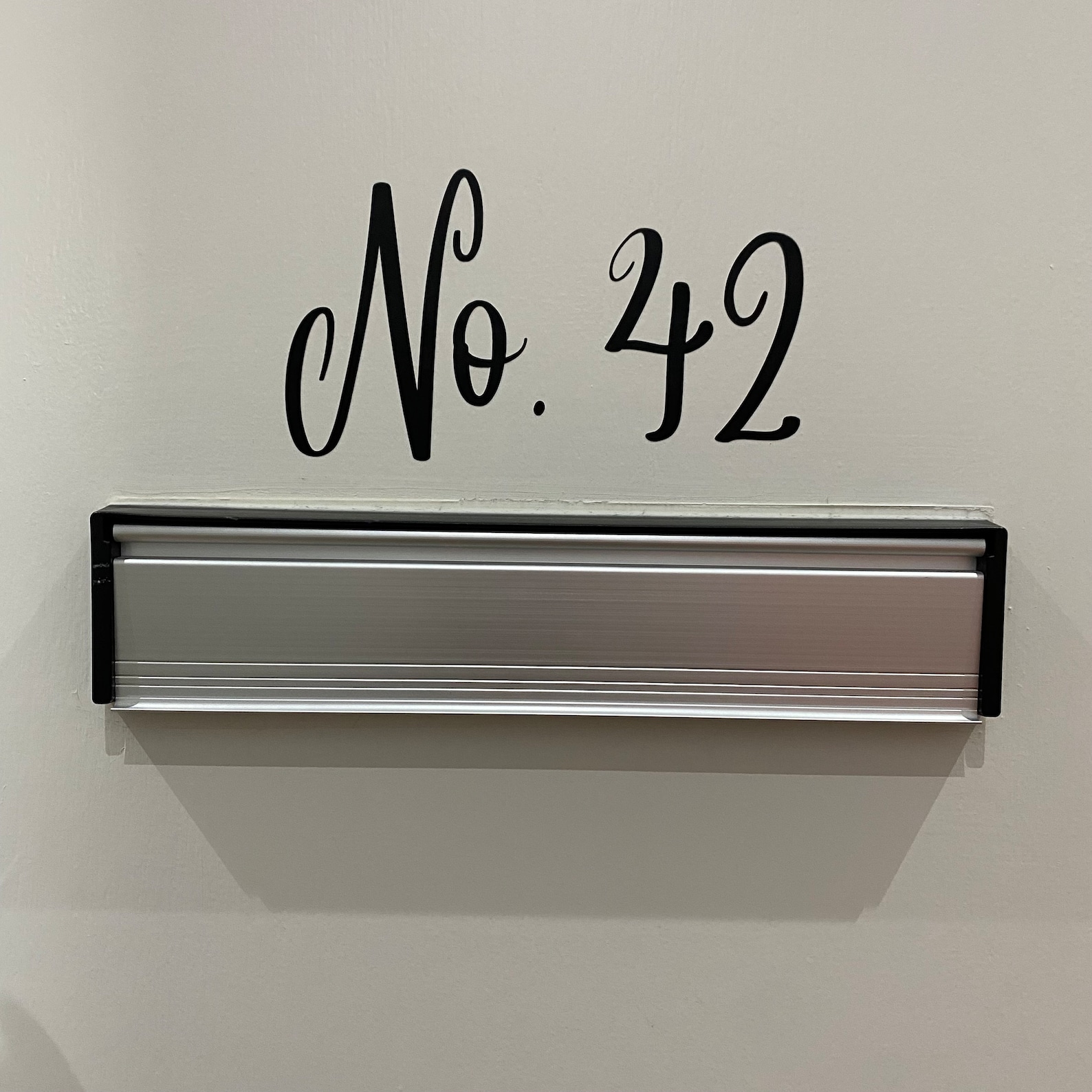 House Number Vinyl Decal, Letterbox & Postbox Sticker, Font Door Sign ...