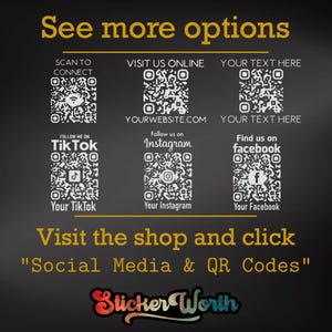 Wifi QR Code Vinyl Decal, Connect to Your Internet Without Password ...