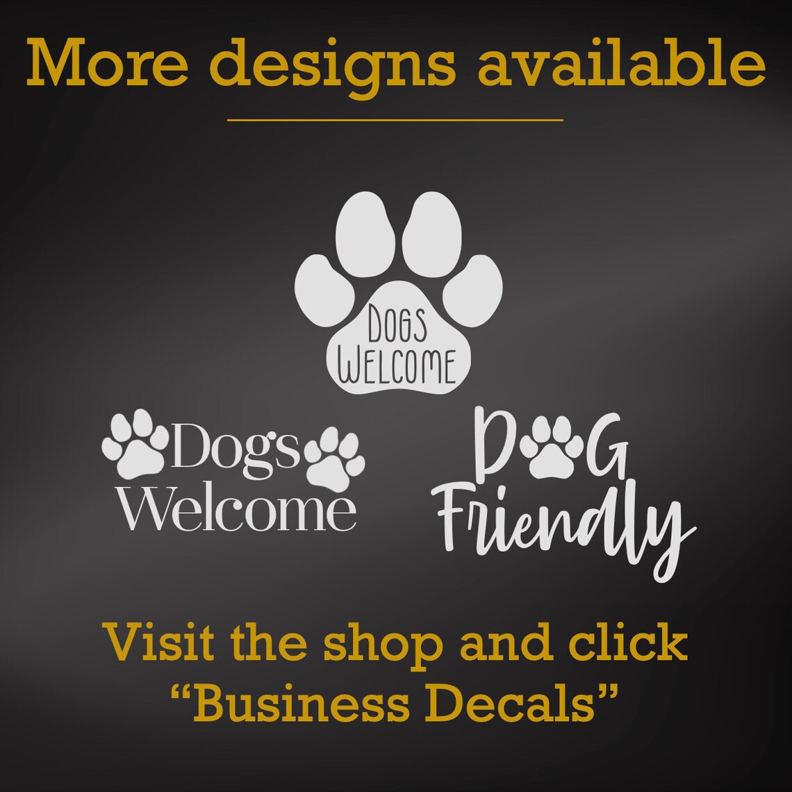 Dog Friendly Sticker Shop Window Vinyl Decal Dogs Welcome - Etsy