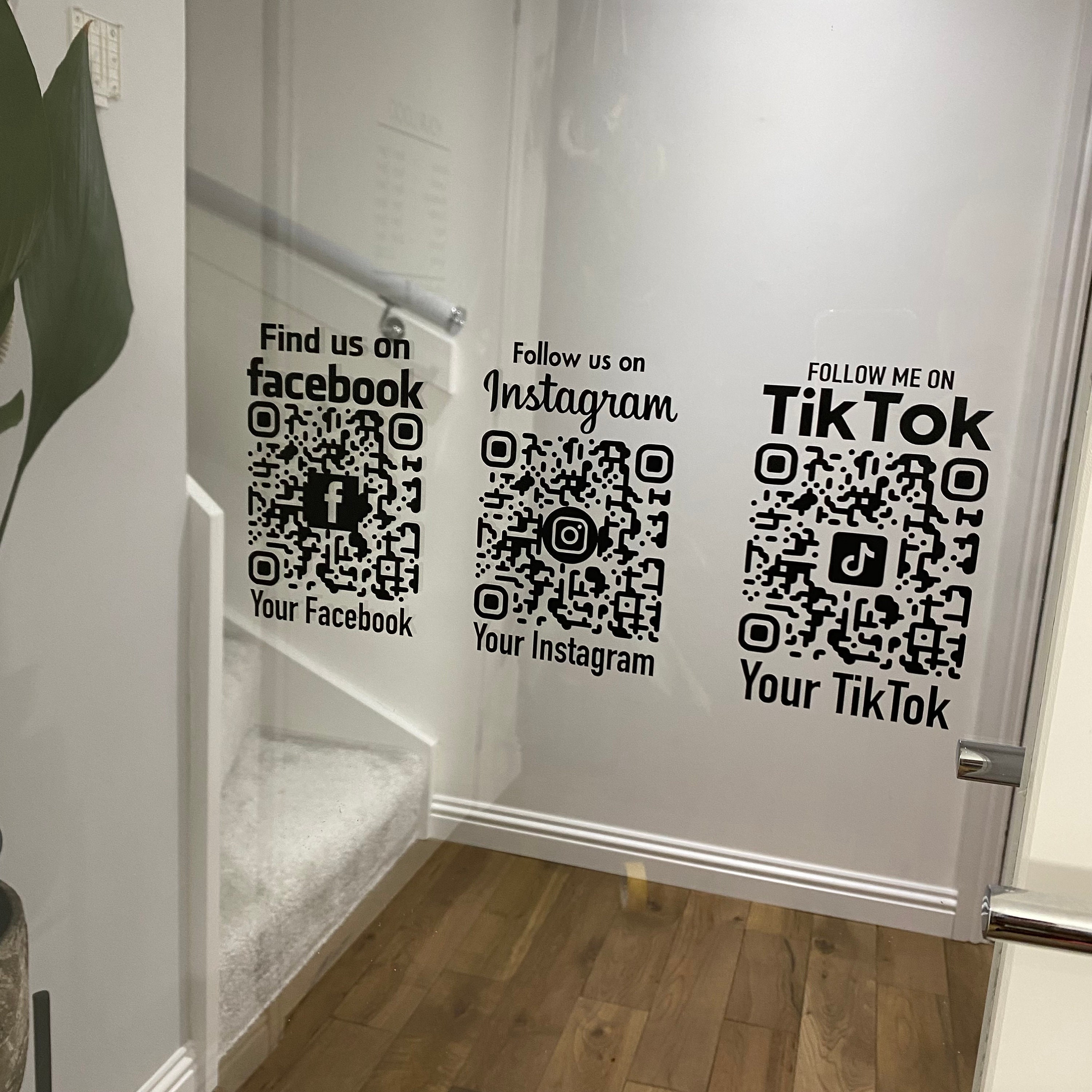Social Media QR Code Vinyl Decal, Link Directly to Your Instagram ...