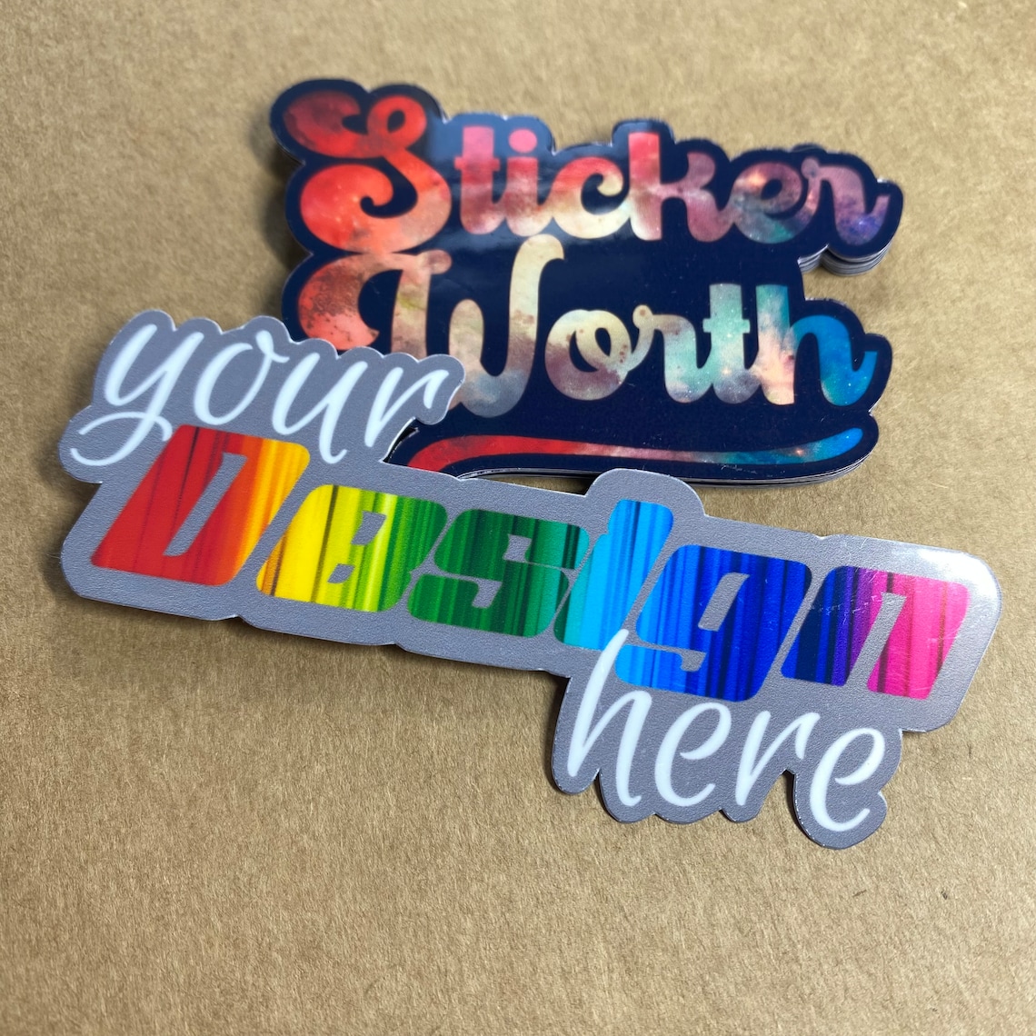 50 Die Cut Stickers Custom Cut to Shape Vinyl Labels Bulk - Etsy