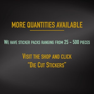50 Die Cut Stickers, Custom Cut to Shape Vinyl Labels, Bulk Waterproof ...