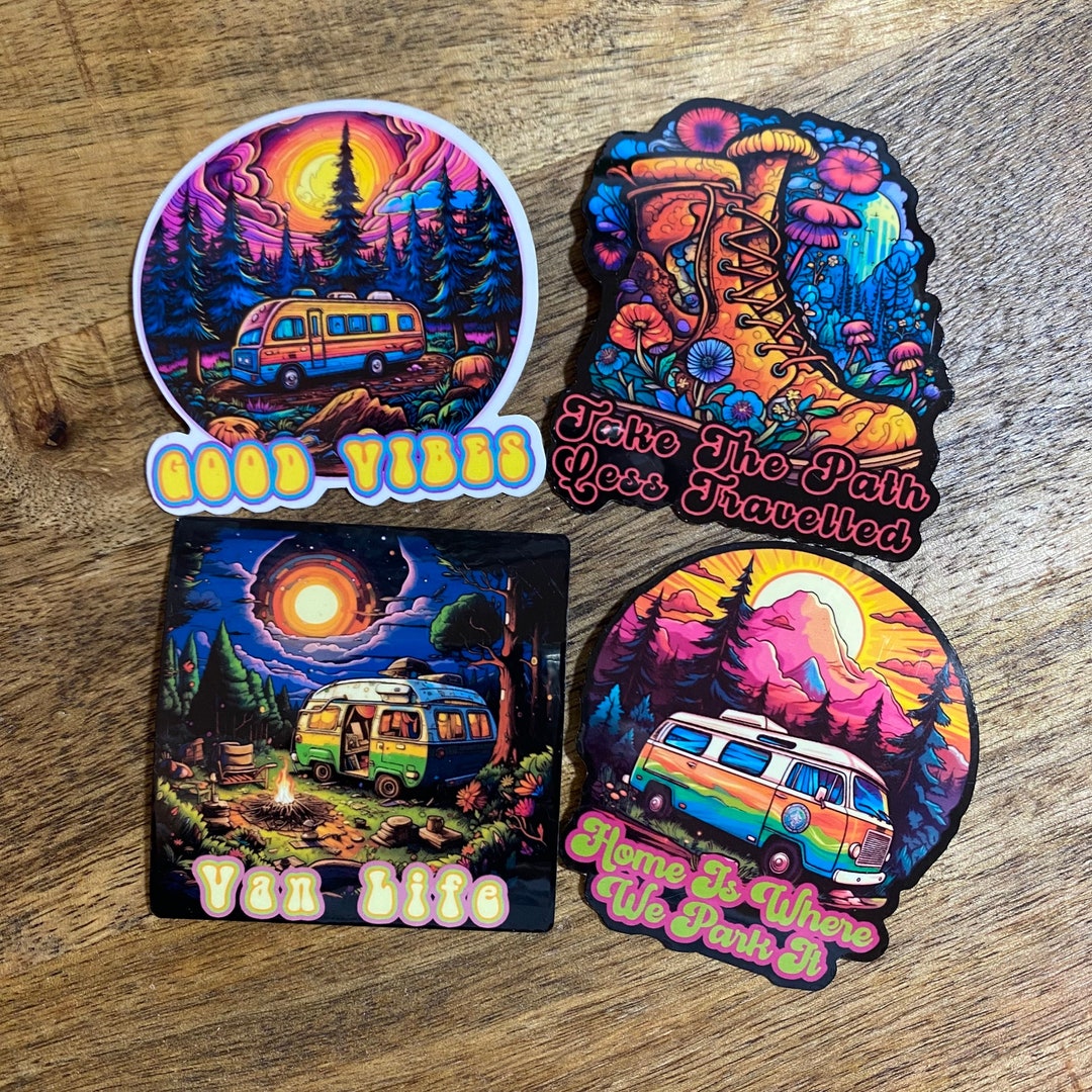 Cute Van Life Stickers, Die Cut Hiking Stickers, Laptop and Water ...