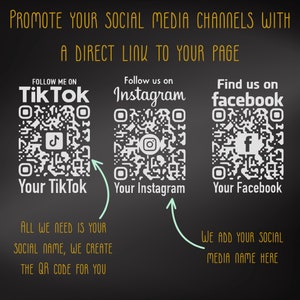 Social Media QR Code Vinyl Decal, Link Directly to Your Instagram ...