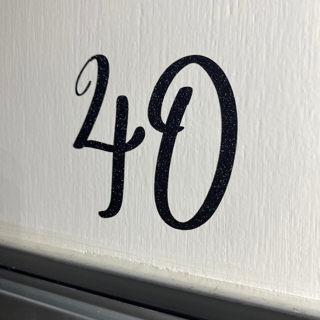 Vinyl Decal Numbers, Letterbox & Font Door Sticker, Postbox Vinyl Decal ...