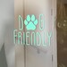 Dog Friendly Sticker Shop Window Vinyl Decal Dogs Welcome - Etsy